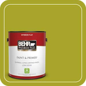 BEHR PREMIUM PLUS 8 oz. #P340-7 Venom Flat Interior/Exterior Paint ...