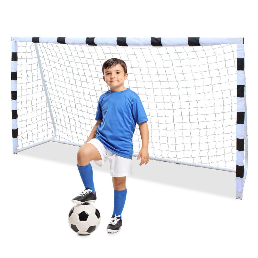 Cesicia Portable Soccer Door Frame 6.6ft Soccer Matches in Black and ...