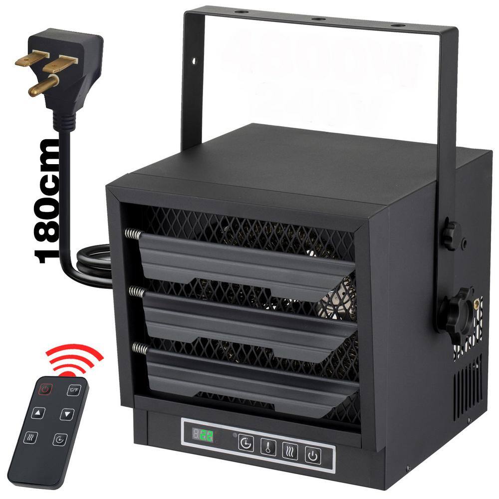 Mondawe 16,382 BTU 4800-Watt 240V Ceiling Mount Electric Garage Heater ...