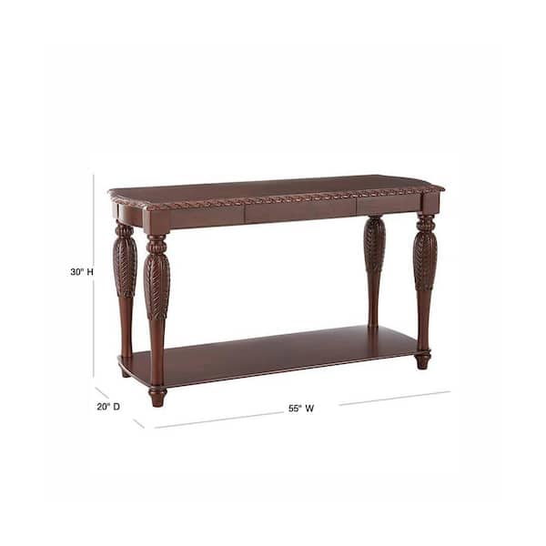 Traditional Cherry Sofa Table | Baci Living Room
