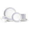 ELLE 16-Piece Casual White Porcelain Dinnerware Set (Service for 4 ...