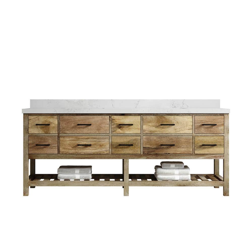 Willow Collections Parker Mango 84 in. W x 22 in. D x 36 in. H Double ...