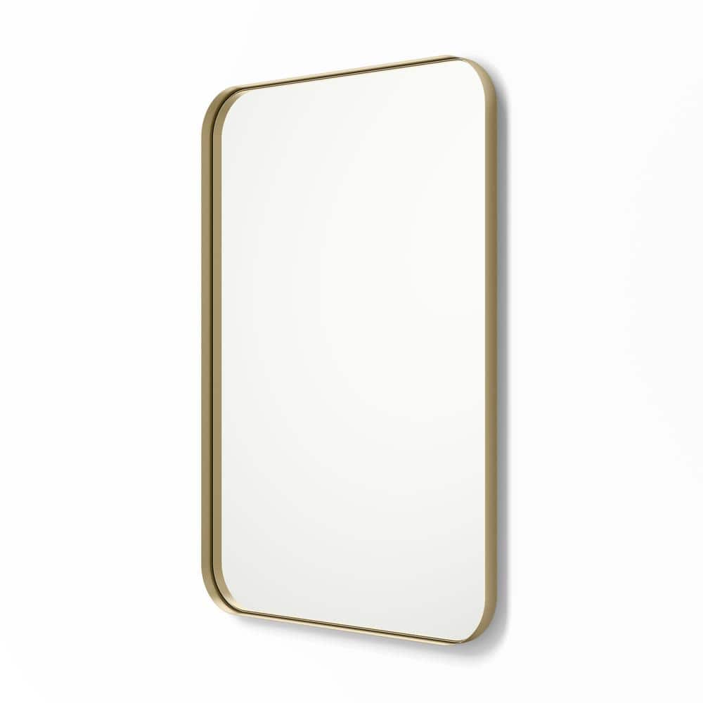 better bevel 20 in. x 30 in. Metal Framed Rounded Rectangle Bathroom ...