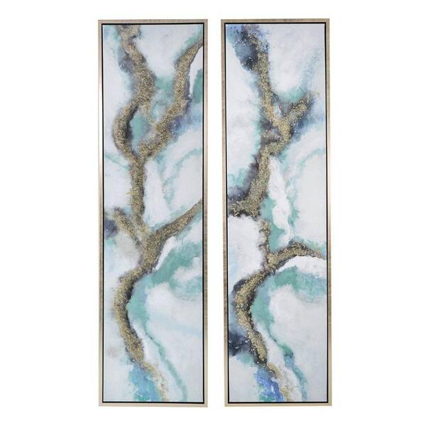 Miscool Anky Framed Art Print 70.9 in. x 19.7 in. Set of 2 Elongated ...