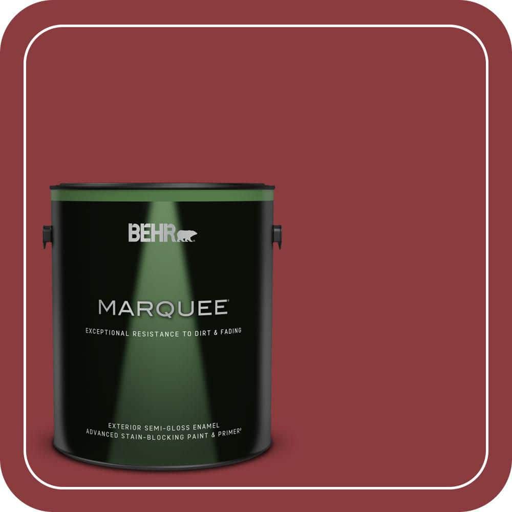 BEHR MARQUEE 1 gal. #PMD-22 Ripe Currant Semi-Gloss Enamel Exterior ...