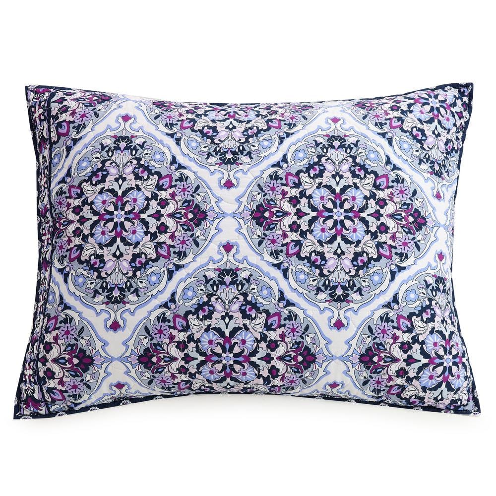 Vera Bradley Regal Rosette Amethyst Purple Cotton King Sham ...