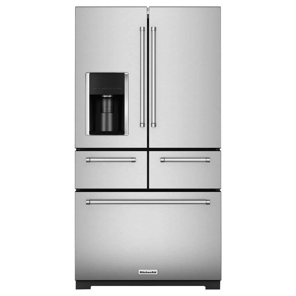 KitchenAid 25.8 cu. ft. French Door Refrigerator in Stainless Steel ...