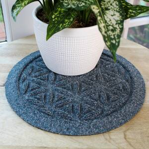 Bungalow Flooring "Waterhog Squares Bluestone 12 in. x 12 in. Polyester ...