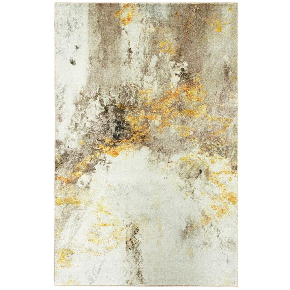 Mohawk Home Gold Vein Grey 2 ft. x 3 ft. Abstract Area Rug 108012 - The ...