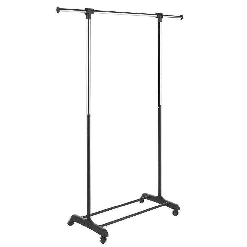 Hampton Bay 18.25 in. x 66 in. x 32 in. Extendable Garment Rack 8586 ...