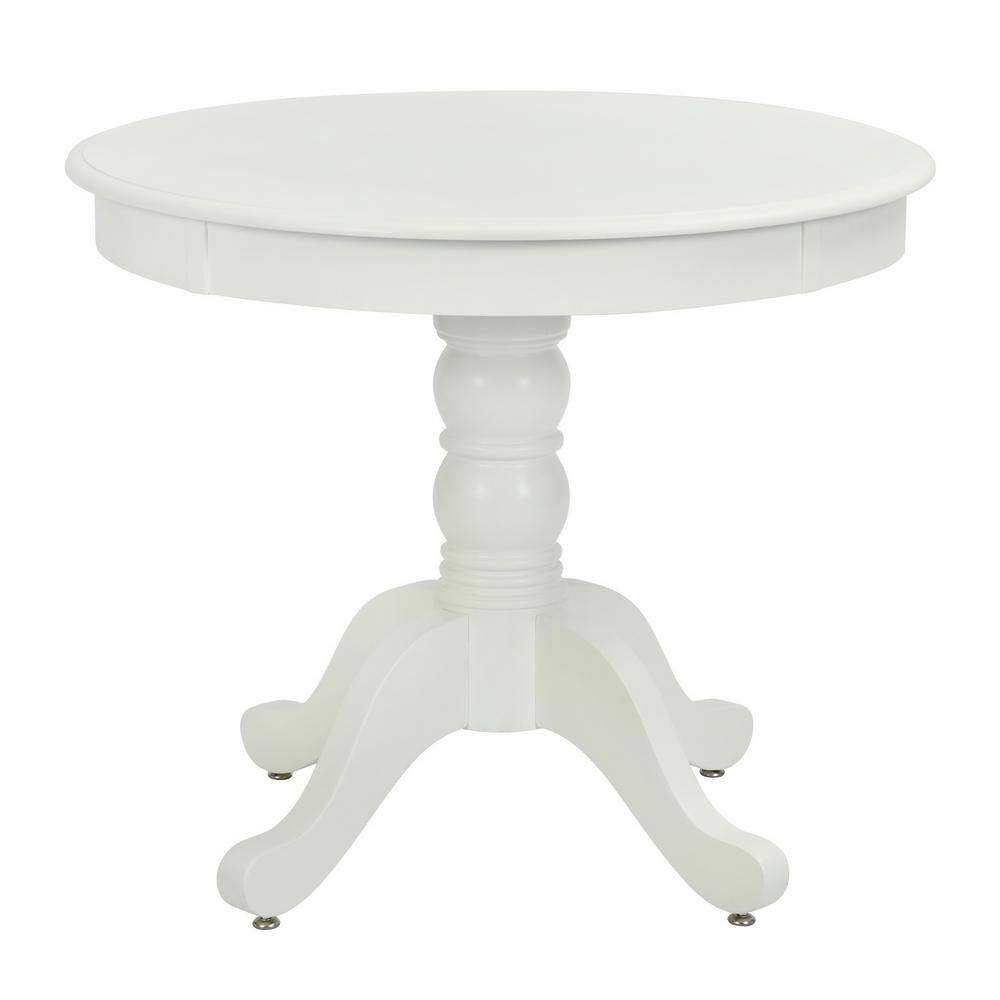 Homy Casa Zuhayr 35.8 in. Round Beige Wood Dining Table (Seats-4 ...