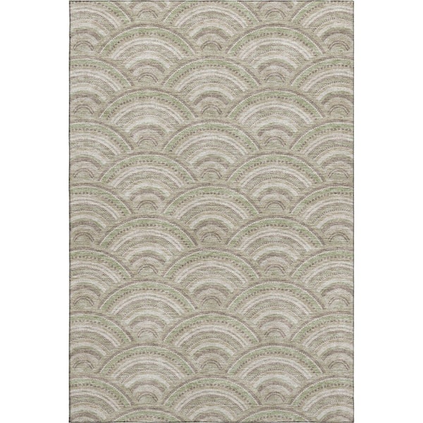Addison Rugs Mayfield Premium Machine Washable Abstract AMF984 Taupe 9 ...