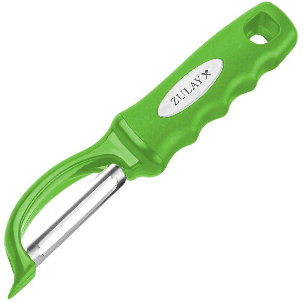 Zulay Kitchen Stainless Steel Swivel Vegetable Peeler - Green Z-NW-SWVL ...
