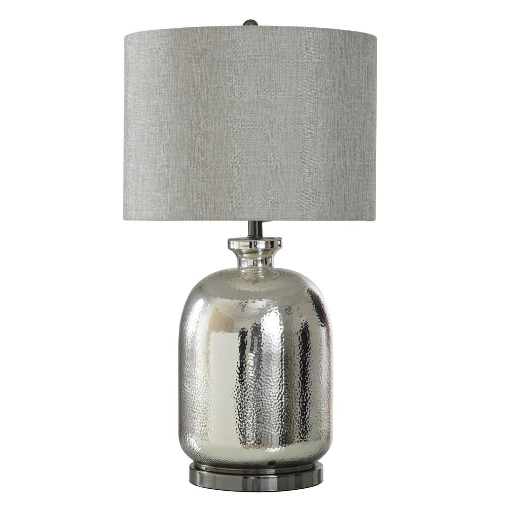 StyleCraft 30.5 in. Kassiania Silver Transitional 1-Light Standard ...