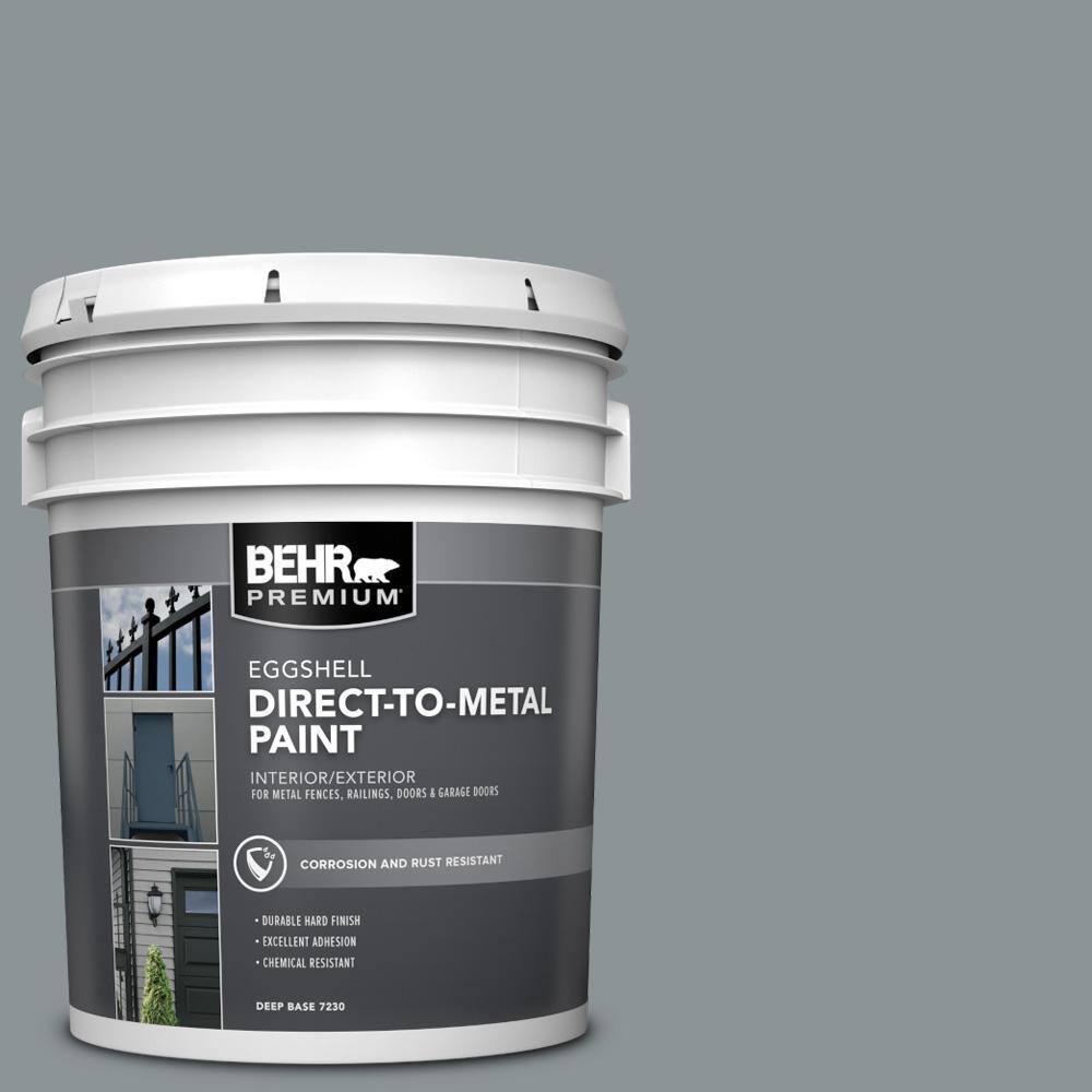 BEHR PREMIUM 5 gal. #HDC-NT-27 Millennium Silver Eggshell Direct to ...