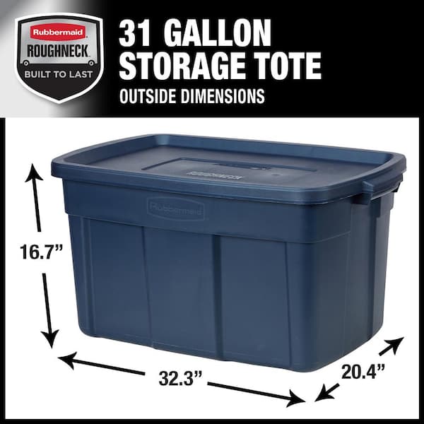 Walmart Rubbermaid Storage Bins Heavy Duty 32 Gallon Storage Bin