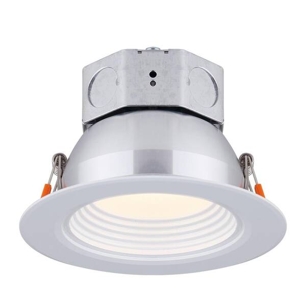 CANARM 4 in. White Integrated LED Recessed Kit LED-BR4P-WT-HD - The ... CANARM 4 in. White Integrated LED Recessed Kit LED-BR4P-WT-HD - The ...