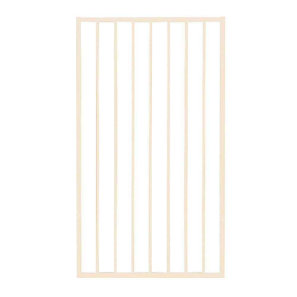 First Alert Pro Series 3 ft. W x 5 ft. H Navajo White Steel Single Walk ...