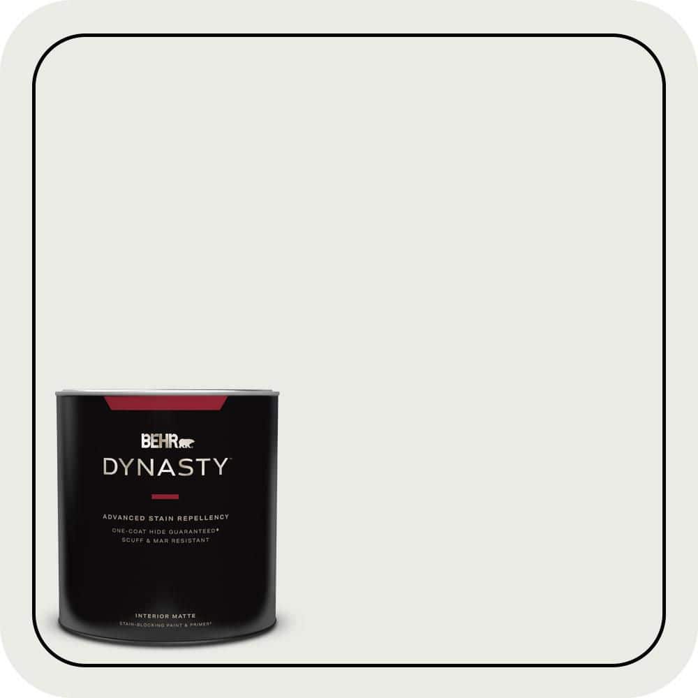 BEHR DYNASTY 1 qt. Designer Collection #DC-002 Statement White Matte ...