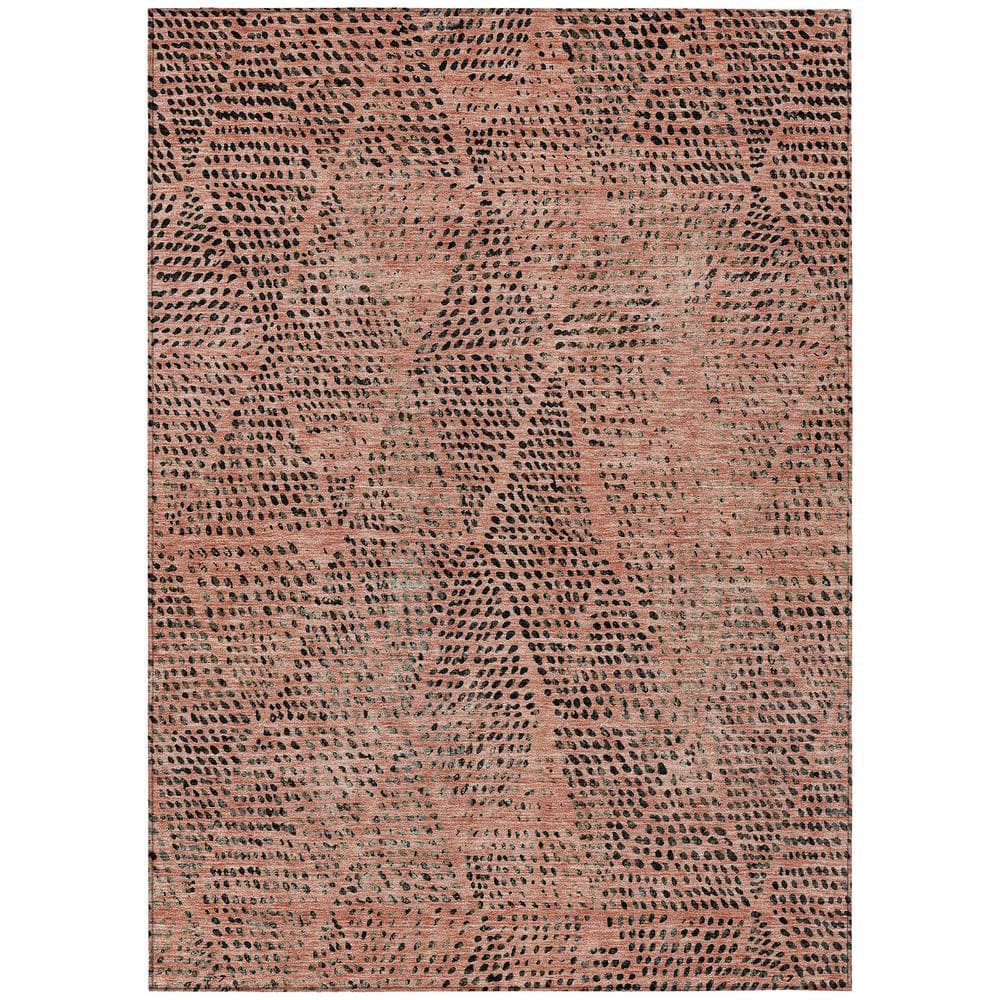 Addison Rugs Chantille ACN591 Salmon 5 ft. x 7 ft. 6 in. Machine ...