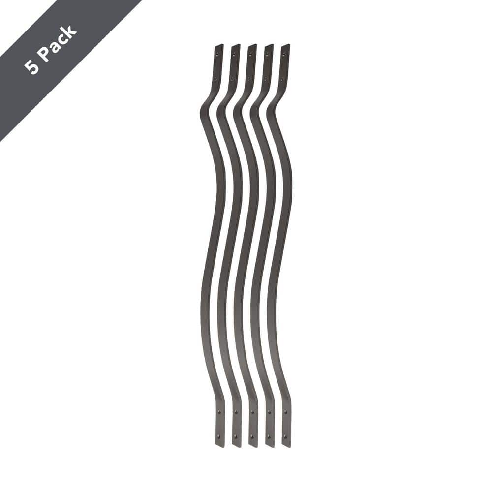 Deckorators 40 in. x 1 in. Bronze Aluminum Baroque Baluster (5-Pack ...