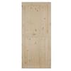 EVERMARK Expressions 37 in. x 84 in. Solid Unfinished Natural 2-Panel ...