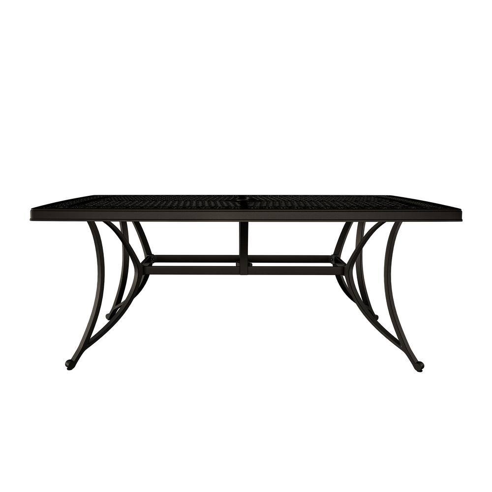 Clihome 72 in. x 42 in. Outdoor All Cast Aluminum Rectangular Dining ...