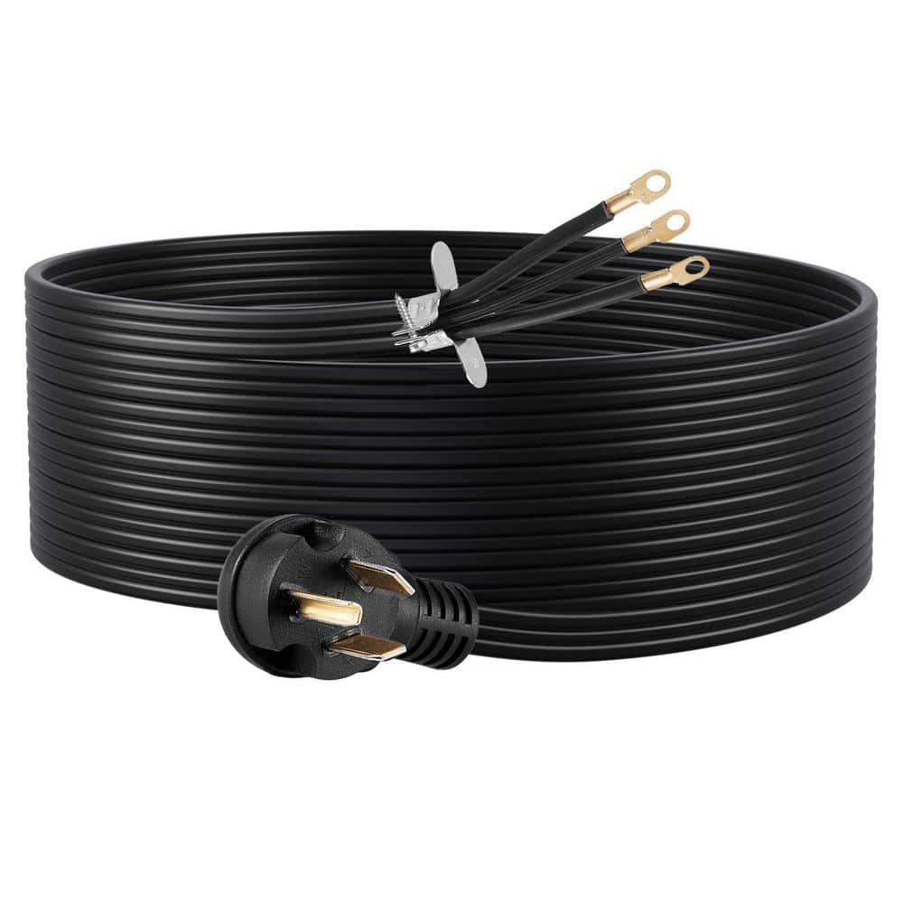 GIVIMO 10 ft. 10 / 3 SDRT 30 Amp Black Replacement Dryer Power Cord ...