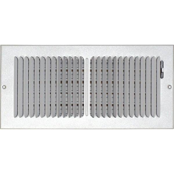 SPEEDI-GRILLE 14 in. x 6 in. Ceiling/Sidewall Vent Register, White with ...