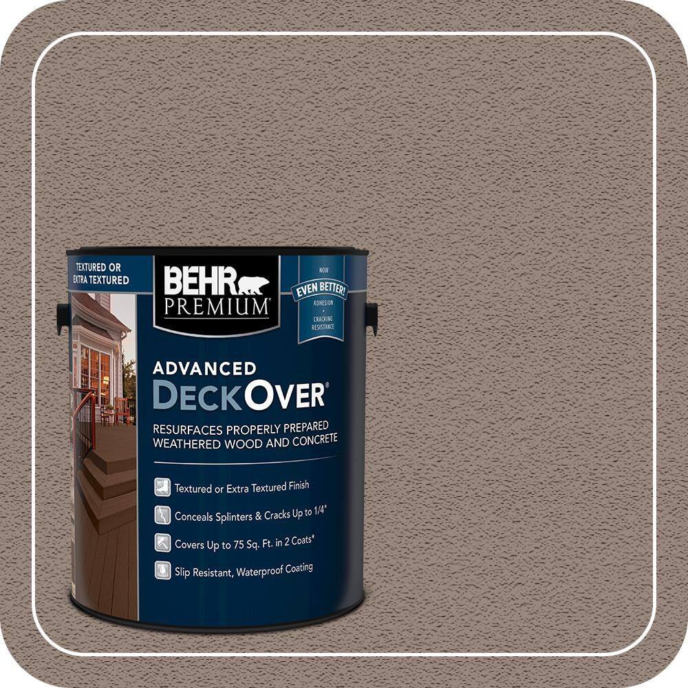 BEHR Premium Advanced DeckOver 1 gal. #SC-154 Chatham Fog Textured ...