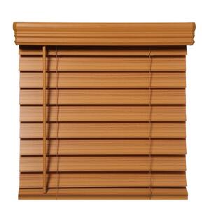 Home Decorators Collection Chestnut Cordless Premium Faux Wood blinds ...