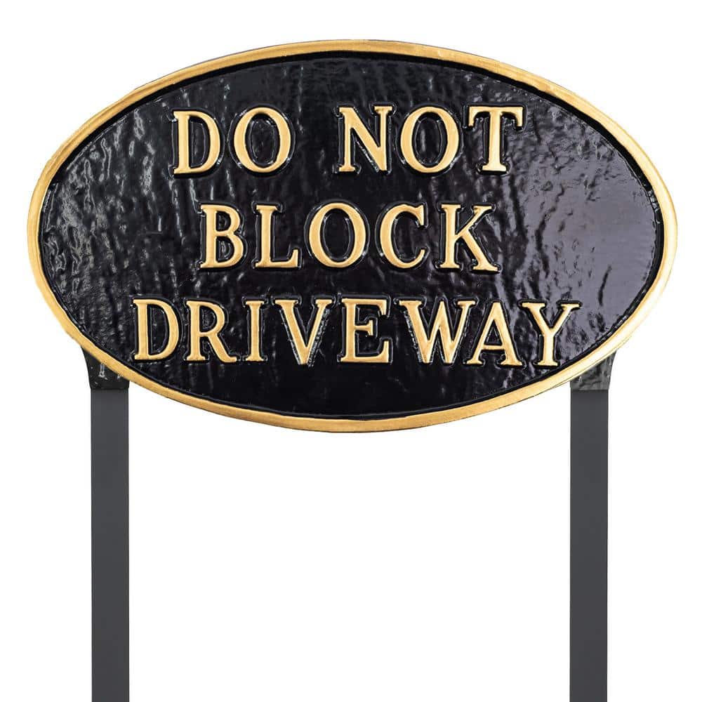 Montague Metal Products 10 in. x 18 in. Large Oval Do Not Block ...