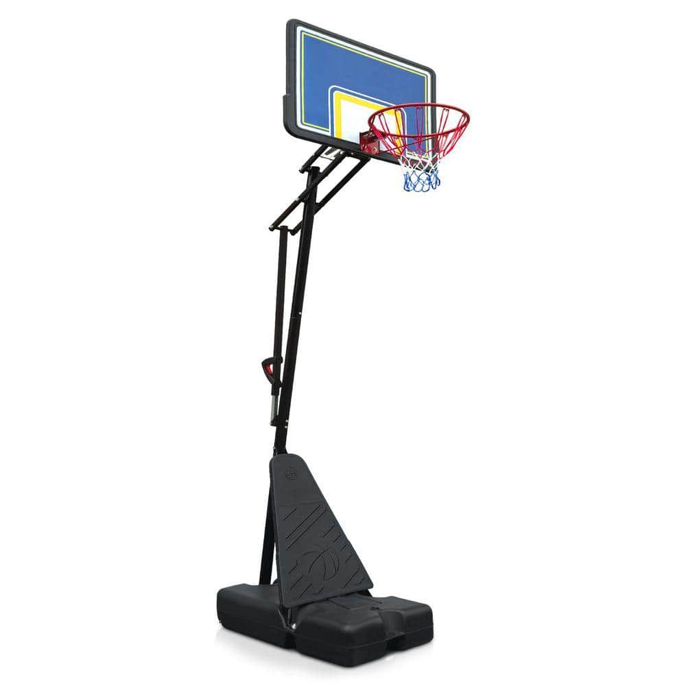 Huluwat 8 ft. to 10 ft. H Adjustment Portable Basketball Hoop Goal with ...