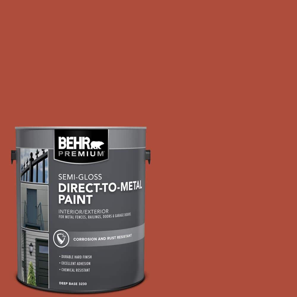 BEHR PREMIUM 1 gal. #MQ4-35 Torch Red Semi-Gloss Direct to Metal ...