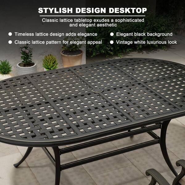72 inch cast aluminum patio table store