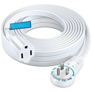MAXIMM 5 ft. 16/3 Light Duty Indoor Extension Cord with 360° Rotating ...