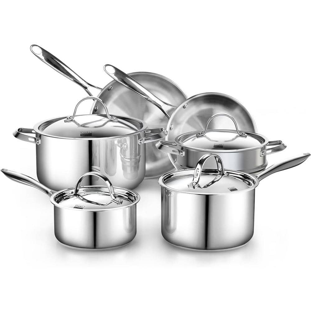 Cooks Standard Classic 10-Piece Stainless Steel Cookware Set 02631 ...