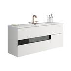 LUCENA BATH Vision 32 in. W x 18 in. D Bath Vanity in White and Black ...