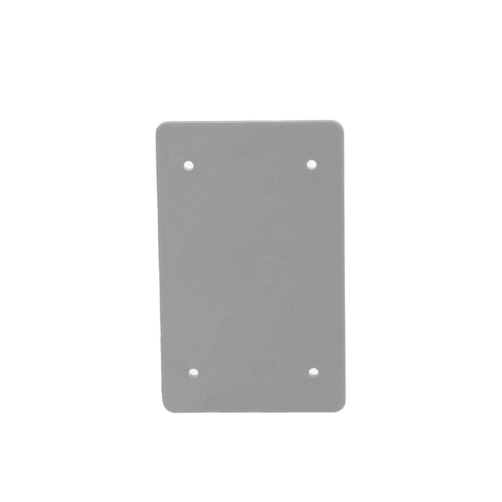 TAYMAC N3R Blank Flat Plastic Gray 1-Gang Weatherproof Electrical ...