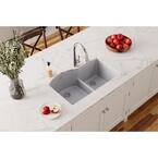 Blanco DIAMOND Undermount Granite Composite 32 in. 60/40 Double Bowl ...