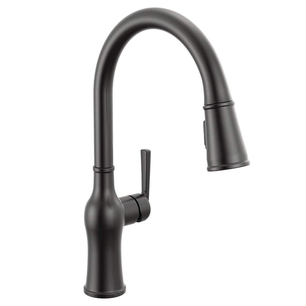 Reviews for Delta Faryn Matte Black 16.5 in. H Pull Down Sprayer ...