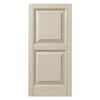 Ply Gem 12 in. x 43 in. Raised Panel Polypropylene Shutters Pair in Sand Dollar VINRP1243 CRM ...