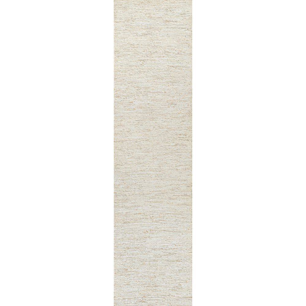 JONATHAN Y Griffin Rustic Farmhouse Woven Jute Solid Bleach 2 ft. x 8 ...