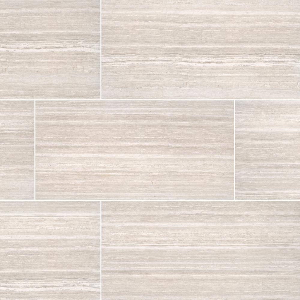 Reviews for MSI Clarisa White 12 in. x 24 in. Matte Ceramic Marble Look Floor and Wall Tile (640 ...