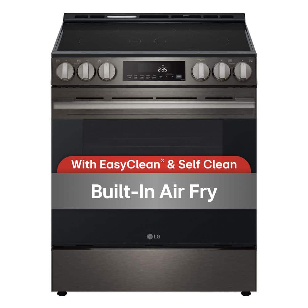 LG 30 in. 6.3 cu. ft. Smart Electric Range with Fan Convection, Air Fry ...