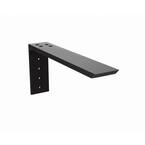 THE ORIGINAL GRANITE BRACKET 9 in. Black Aluminum L-Bracket Countertop ...