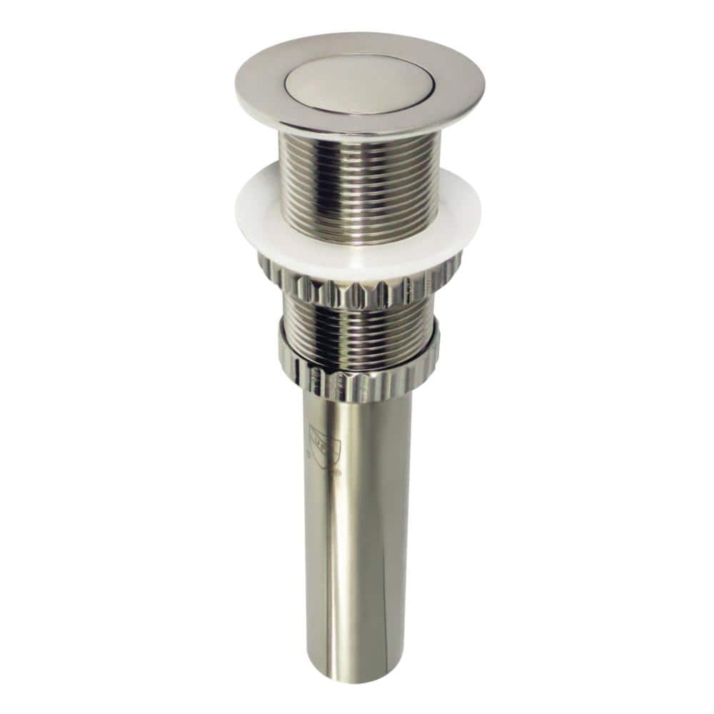 Kingston Brass Coronet Push Pop-Up Bathroom Sink Drain in Brushed ...