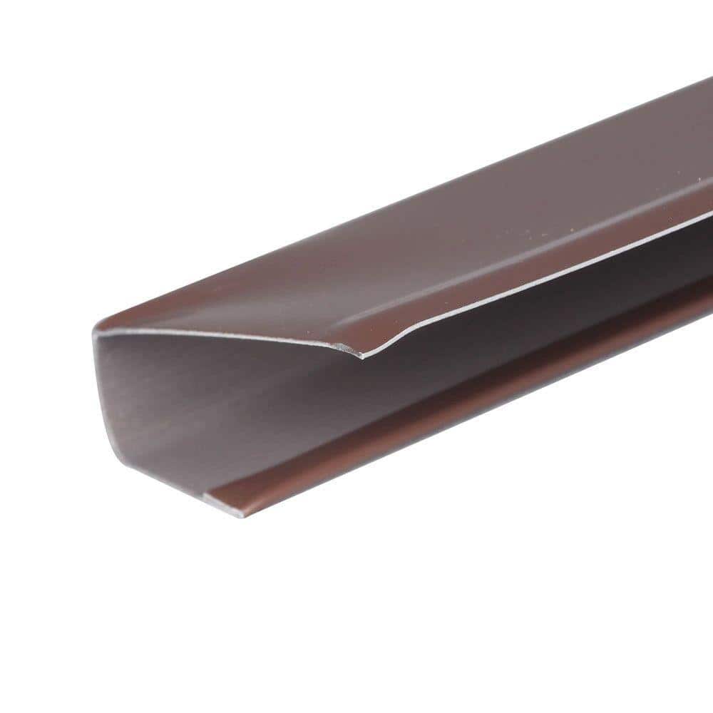 Amerimax Home Products 0.5 in. x 12 ft. Brown Aluminum F-Channel ...