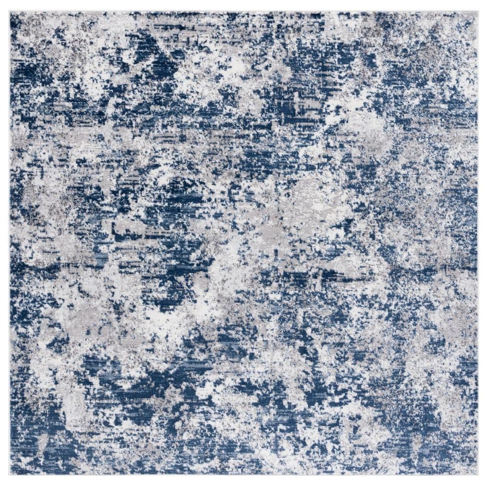 Reviews for SAFAVIEH Amelia 7 ft. x 7 ft. Ivory/Navy Distressed ...