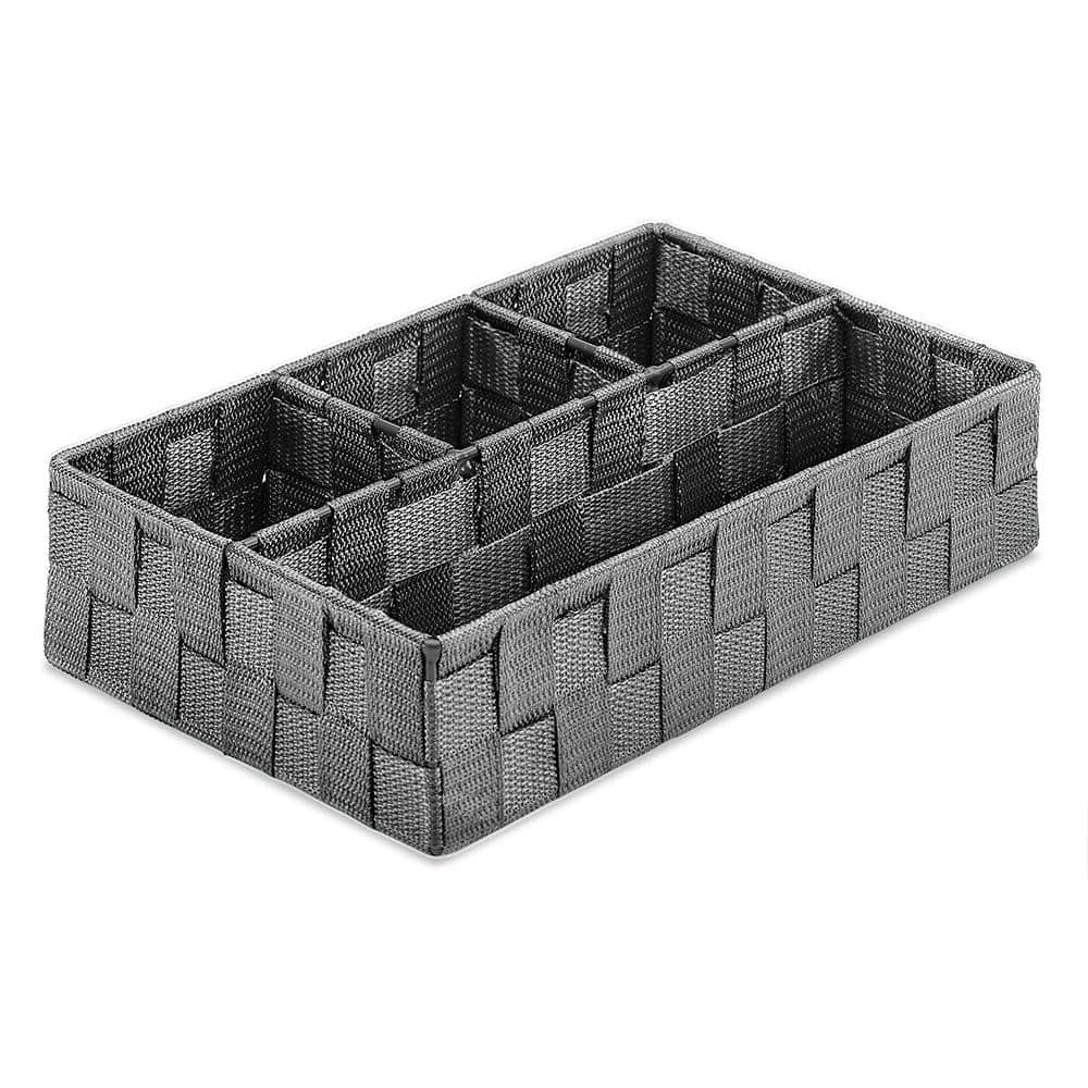 Whitmor 7.87 in. x 2.76 in. 4-section Tray Basket 6581-4550-SAGRY - The ...